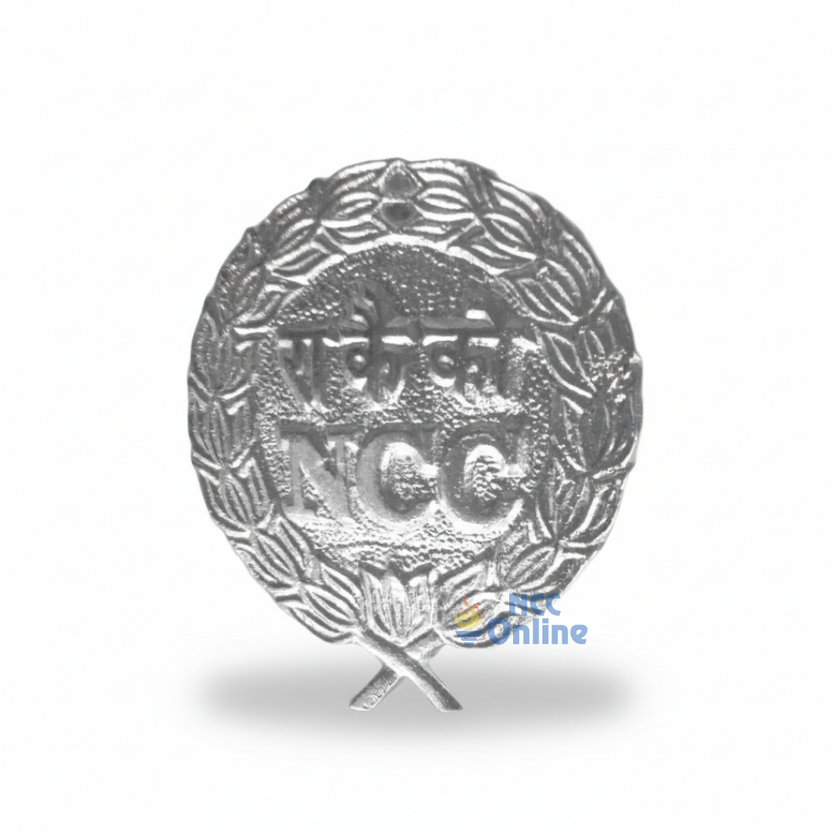 Buy NCC Cap Badge Metal Aluminium Online in India | Cadet Accessories ...